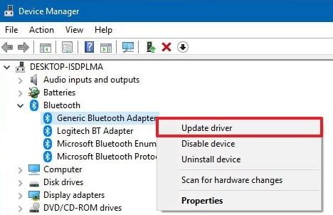 Image result for Bluetooth Adapter Driver Error