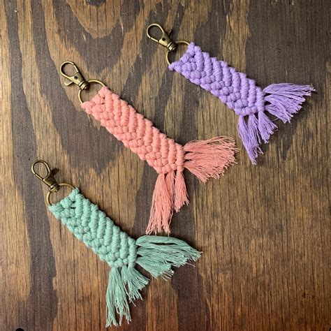 Image result for Mermaids Tail Macrame Keychain Tutorials