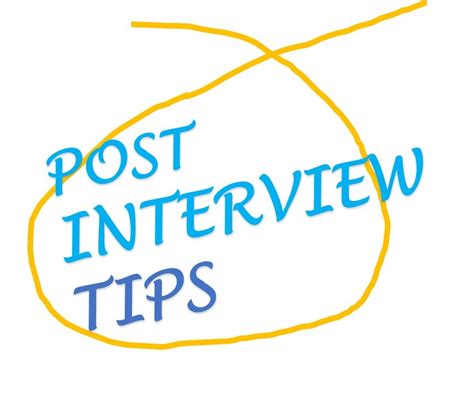 Image result for Post Interview Tips