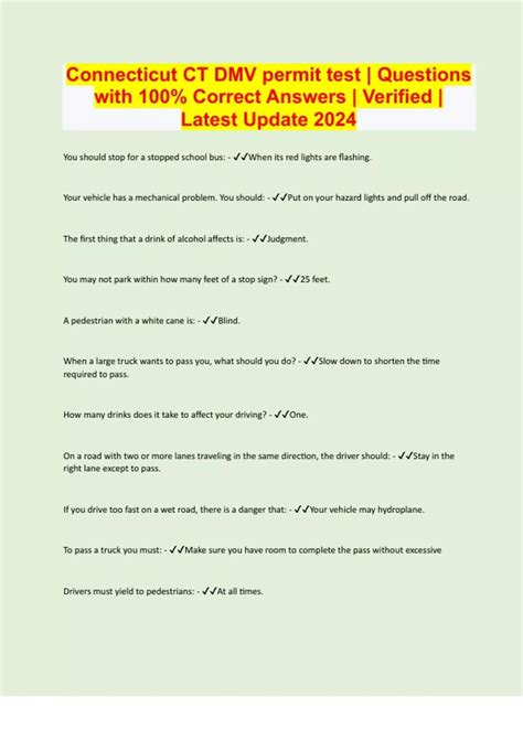 Image result for CT Practice Permit Test