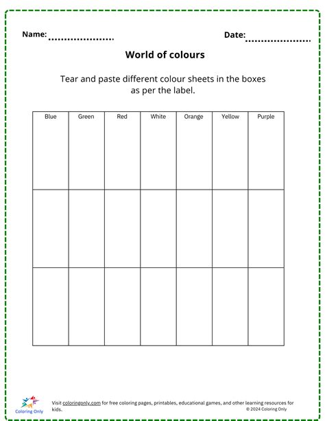 Image result for Colours Worksheet
