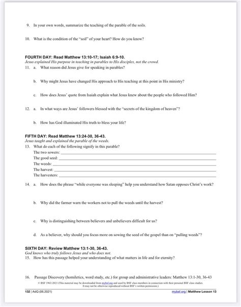 Image result for BSF Lecture Video Lesson 15 Matthew