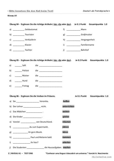 Image result for A1 Test Questions