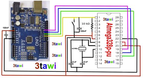 Image result for Arduino Bootloader ATmega328P Circuit