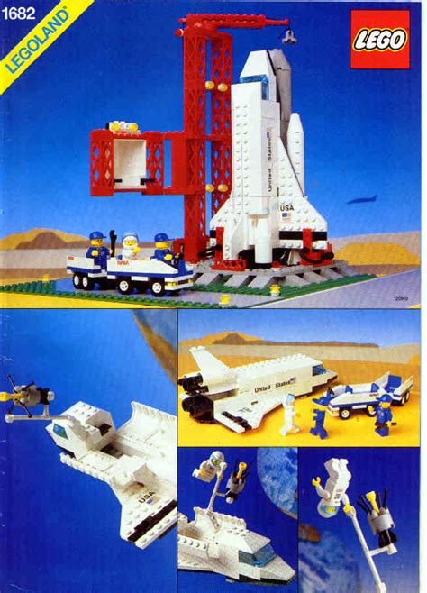 LEGO Instructions for set 1682 Space Shuttle Launch, Town - Flight