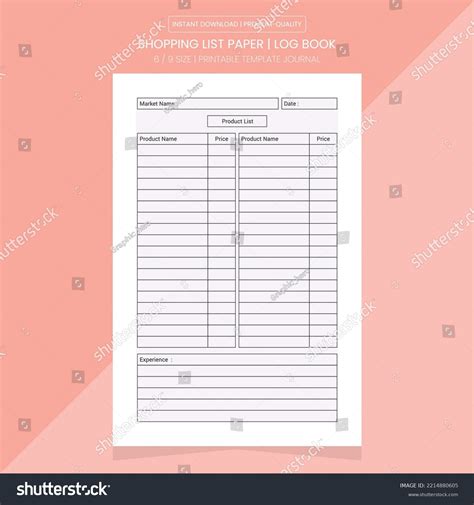 Image result for Shopping List Template Simple Note