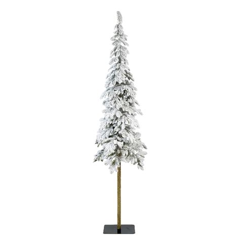 Snowy Alpine Pencil Christmas Tree, 12ft - Décors Véronneau
