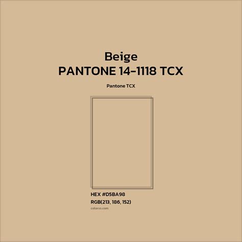 About PANTONE 14-1118 TCX - Beige Color - Color codes | matching colors ...