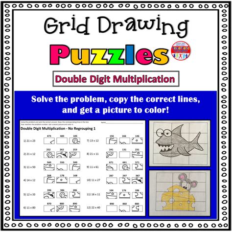 Image result for Double Over Double-Digit Multiplication with Grid Worksheet
