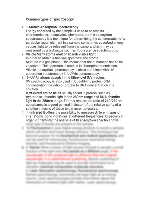 Image result for Spectroscopy Types