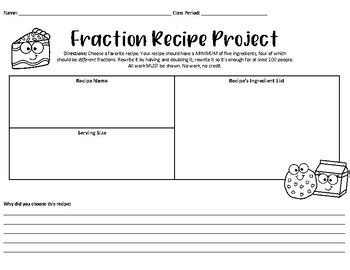 Image result for Fraction Recipe Computer