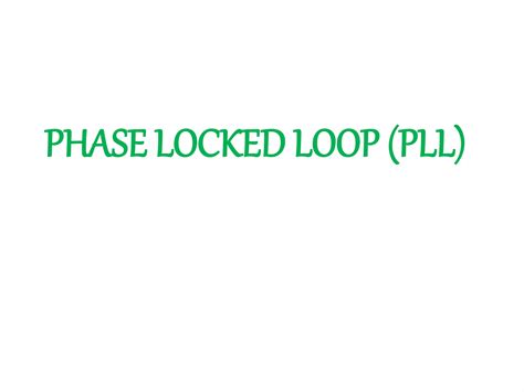 Image result for +Phase-Locked Loop Videotutorial