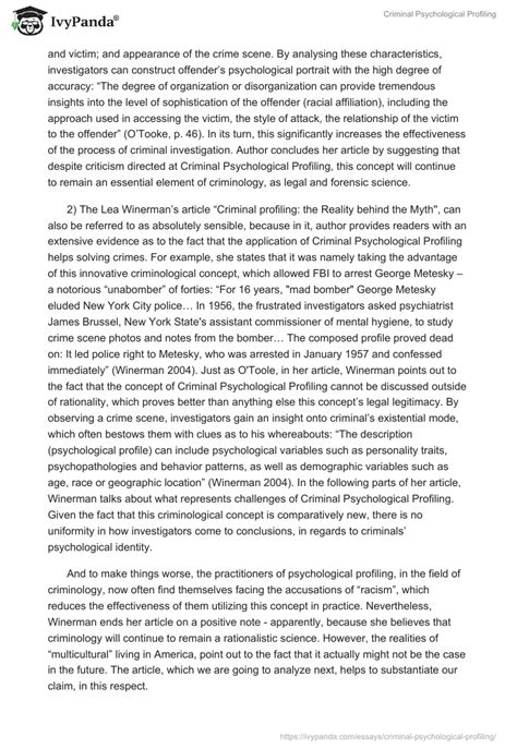 Image result for Psychological Profiling Process