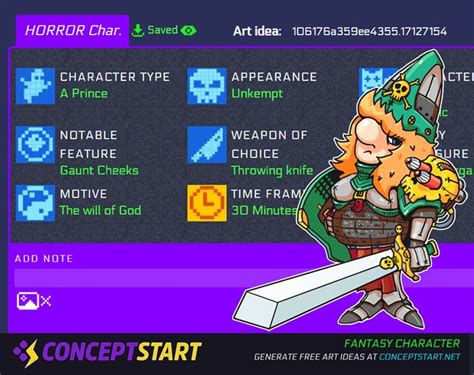 Image result for Character Design Prompt Generator