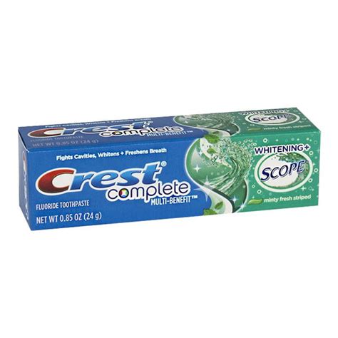 Wholesale Crest Plus Scope Whitening Toothpaste - 0.85 oz. - Weiner's LTD