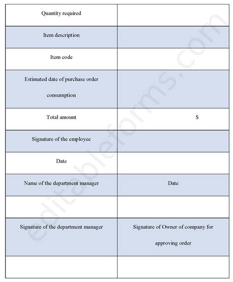 Image result for Order Requisition Form