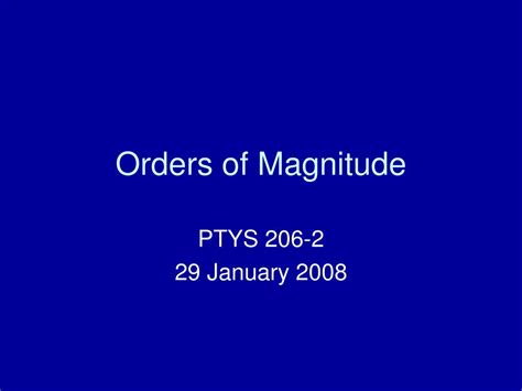Image result for Orders of Magnitude Explained