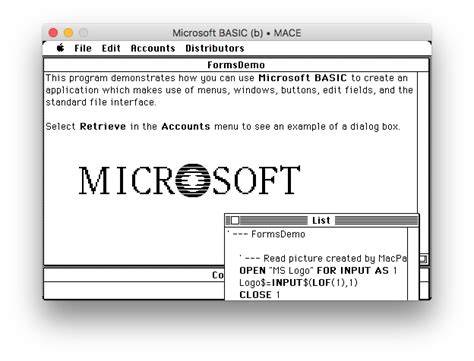 Image result for MS Basic Example