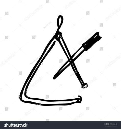 Image result for Triangle Instrument Line Drawing
