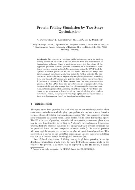 Image result for Protein Folding Simulation