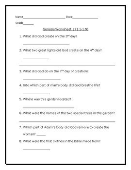Image result for Genesis Chapter 17 Worksheet