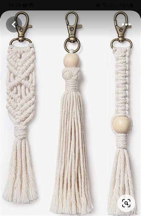Image result for Macrame Keychain Instructions for Beginners