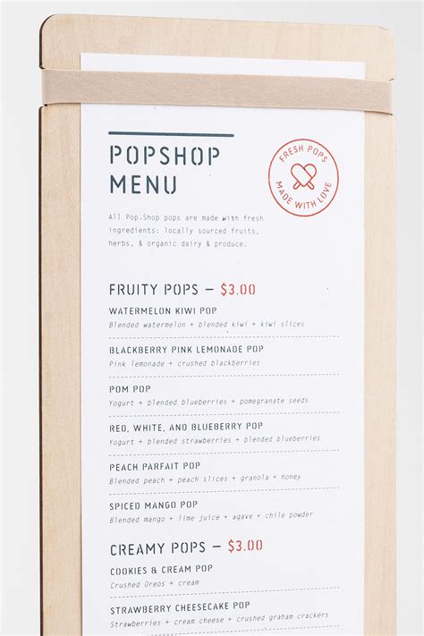 Image result for Pop Menu