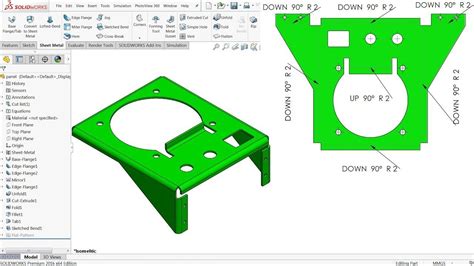 Image result for SolidWorks Tutorial Sheet Metal
