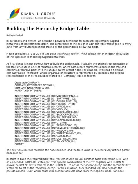 Image result for SQL Server Bridge Table