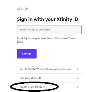 Image result for Xfinity Email Sign