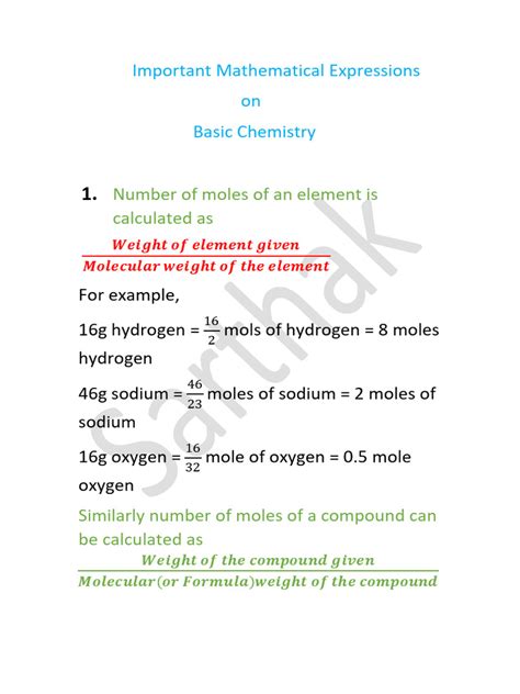 Image result for Basic Chemistry Examples