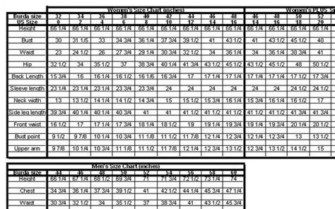 Image result for Burda Pattern Size Chart
