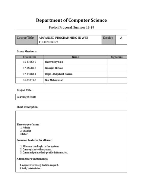 Image result for Project Proposal Example Computer Engineering