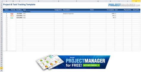 Image result for Project Tracking Table