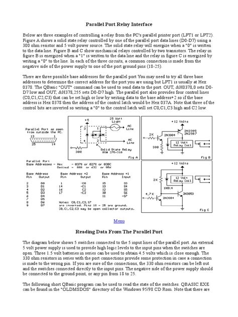 Image result for Parallel Interface Relay