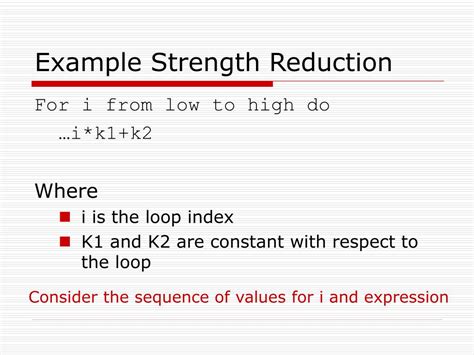 Image result for Strength Reduction in Compiler Design