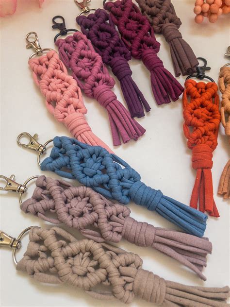 Image result for Colorful Macrame Keychains