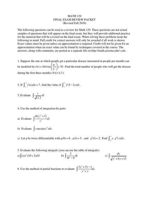 Image result for Calculus 2 Study Guide
