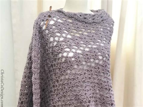 Easy Crochet Rectangle Shawl - ChristaCoDesign