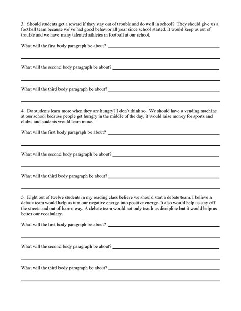 Image result for Writing Introduction Paragraph Worksheet