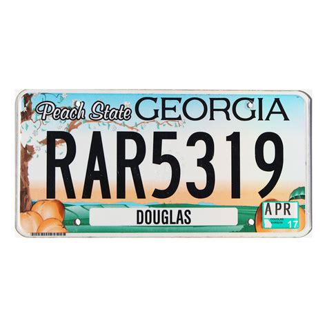 Image result for Georgia State License Plate