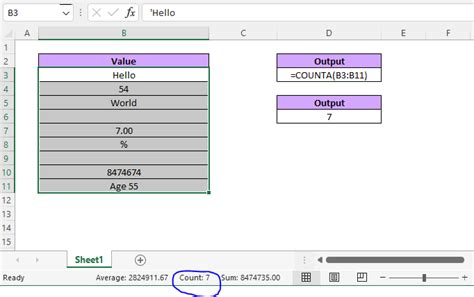Image result for Excel Counta Function