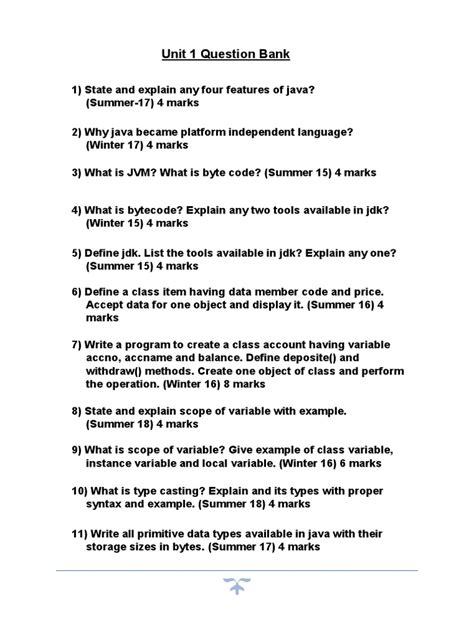 Image result for JavaOne Mark Question 50