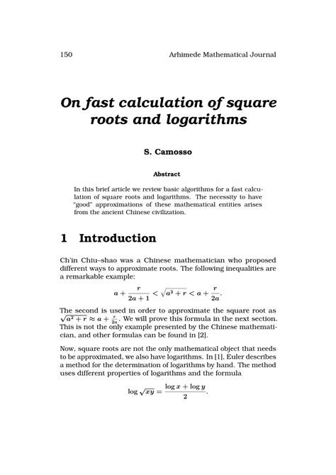 Image result for Fast Square Root Calculation