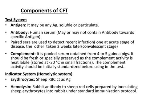 Image result for CFT Test Complement Fisation Test