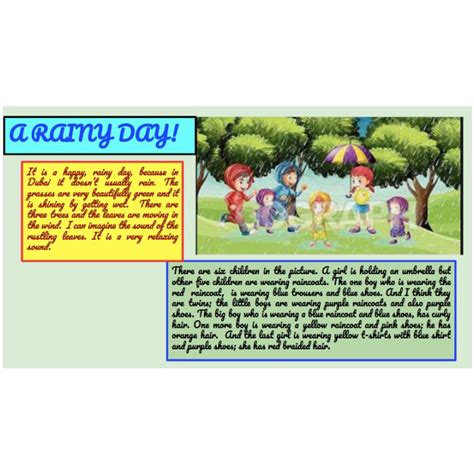 Image result for Descriptive Writing Examples Grade 4