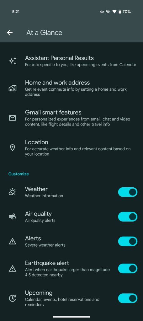 Image result for Google Pixel Control Panel