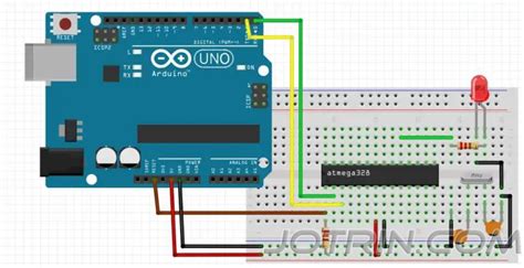 Image result for ATmega328P Microcontroller Connection
