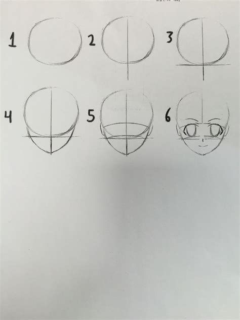 Image result for Draw Manga Head Tutorial