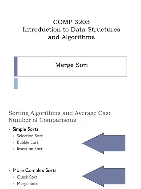 Image result for Merge Sort Lecture